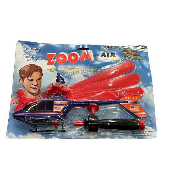 zoom copter | Toys | Vintage Zoom Air Copter Flying Sky Helicopter Red ...